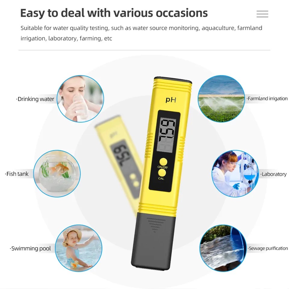 LCD Back Light Digital Water PH Meter Tester - onyxengineerings